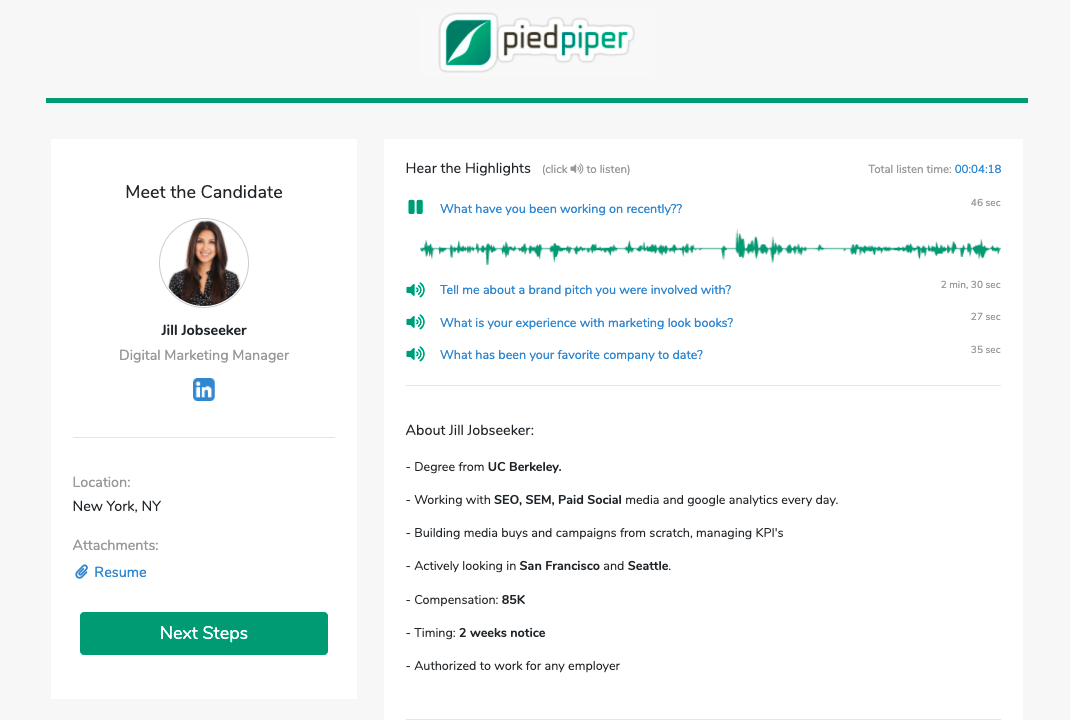 Phone Screen and Submit Candidates in Seconds - Honeit Software