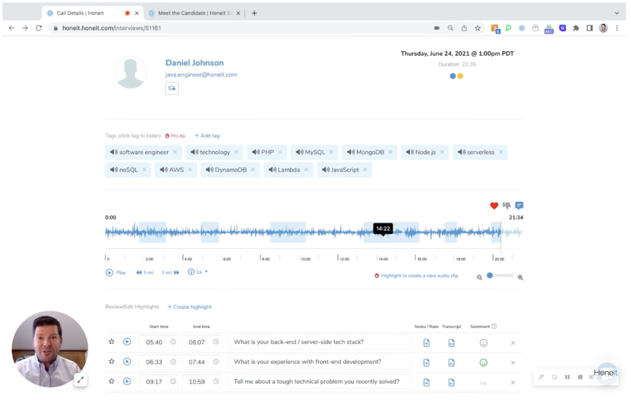 Technical Phone Screens and Candidate Presentations | Honeit